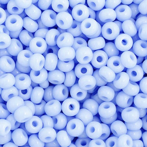 Czech 11/0 Seed Bead 25g Tube - Opaque Powder Blue – NativeCoBeadSupply